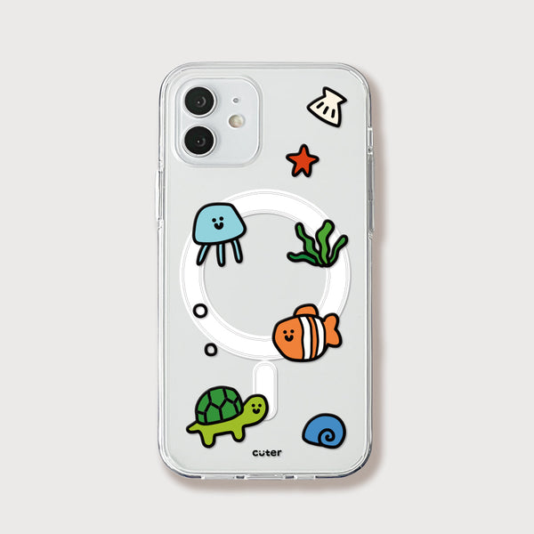Cuter Under the Sea Drawing Magsafe Case – mydeermoon ☽ 韓國代購