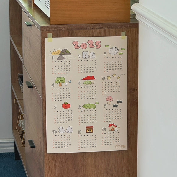 Hookka Hookka Studio 2025 Poster Calendar – mydeermoon ☽ 韓國代購