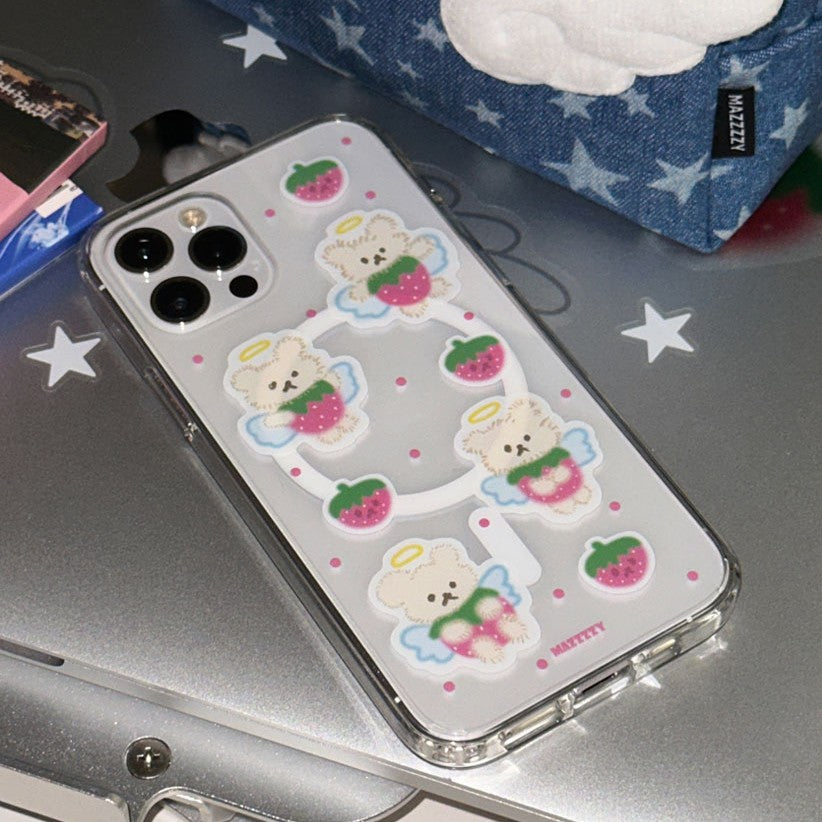 Mazzzzy [Magsafe]Strawberry Angel Muffin case – mydeermoon ☽ 韓國代購