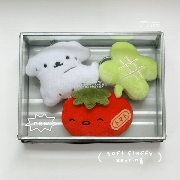 Hookka Hookka Studio Soft Fluffy Keyring Ver.2 (3款) – mydeermoon ☽ 韓國代購
