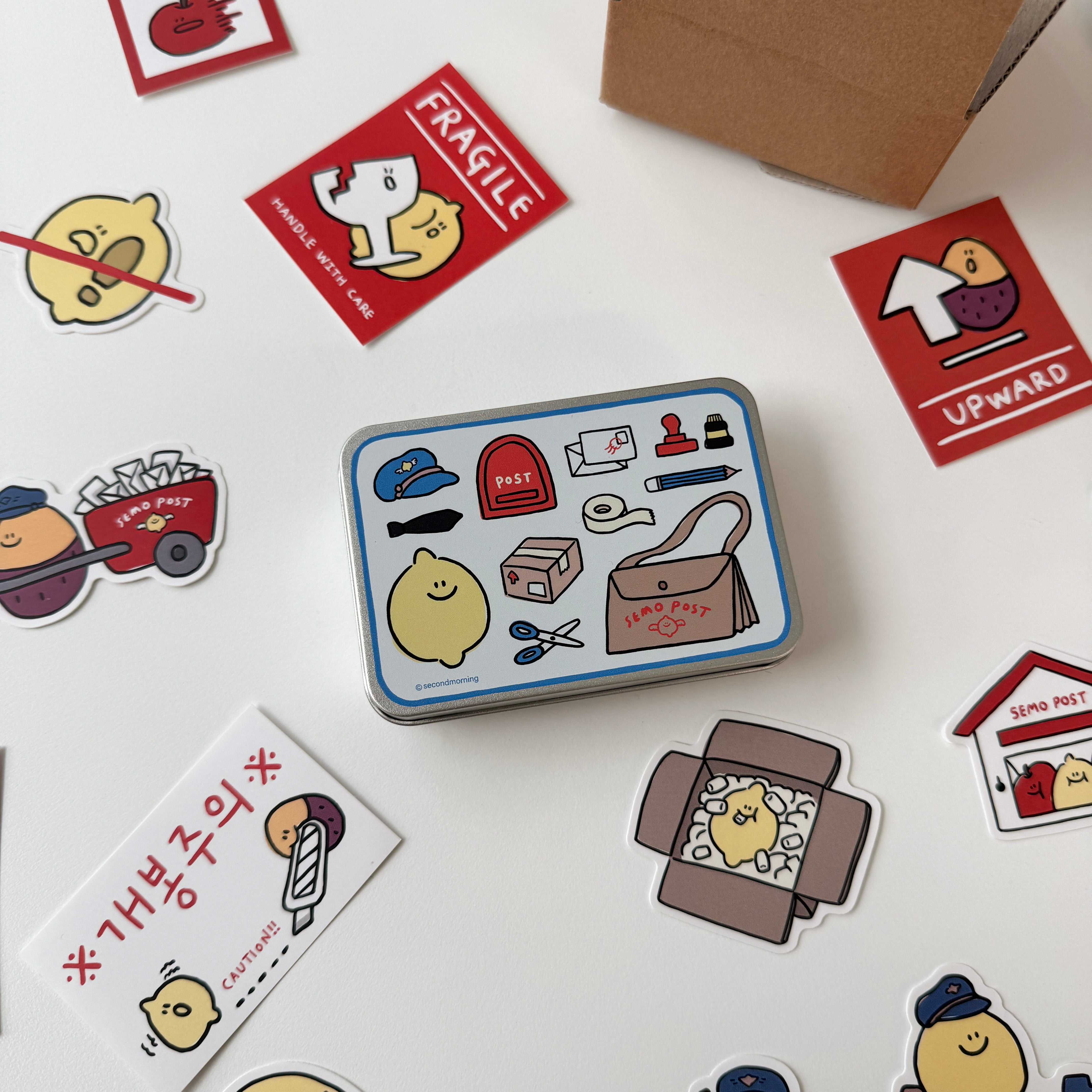 [Semo's Post Office] Tin Case Sticker Pack – mydeermoon ☽ 韓國代購