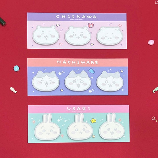 Chiikawa Post-it Sticky Memopad Set (3款) – mydeermoon ☽ 韓國代購