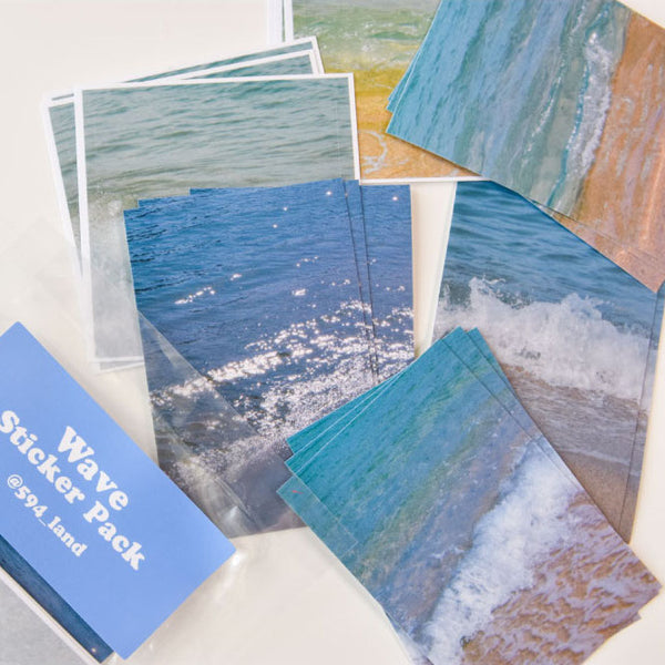 594 Land Waves Sticker Pack – mydeermoon ☽ 韓國代購